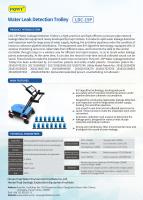 China PQWT LDC-15M Underground Ultrasonic Water Pipe Leak Detector Trolley with 15 Sensors and 9m Detection Depth for sale