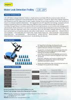China LDC-20M Ultrasonic Water Pipe Leak Detector Trolley with 20 Sensors and 9M Depth for Plumbing Services for sale