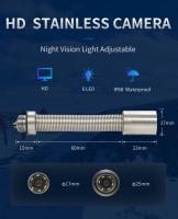 China 10M Plumbing Pipe Inspection System with 17mm Camera Head and 4.3-inch LCD Display for 18mm+ Pipes for sale
