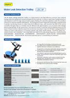China PQWT LDC-5M Wireless Ultrasonic Water Pipe Leak Detector with 5 Sensors and 9m Depth Detection for sale