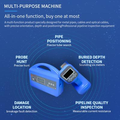 China PQWT-GX800 Underground Pipe Locator Depth 6M PVC Plumbing Sewerage Cable Fault Finder for sale