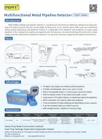 China PQWT-GX800 Underground Pipe Locator Depth 6M PVC Plumbing Sewerage Cable Fault Finder for sale