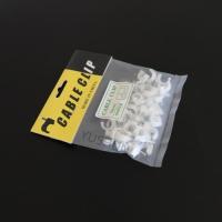 China Durable Using Various White or Black Color Plastic Flat or Cable Clips For wires for sale