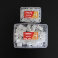 China Durable Using Various White or Black Color Plastic Flat or Cable Clips For wires for sale