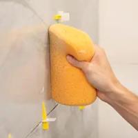 China YS Tile Grout Sponge 4 Inch Rectangle Yellow Durable Cleaning Sponge 50 Pack for sale