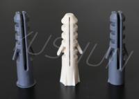 China 3inch Polypropylene Plastic Wall Plug Screw Custom M6 to M14 20mm to 200mm for sale