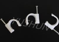 China Circle Or Flat Design Plastic Cable Clips 4mm-25mm For Cables Management for sale
