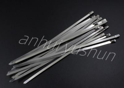 China Stainless Steel Cable Tie 4.5x850mm Heavy Duty Metal Zip Tie 304 Grade for sale