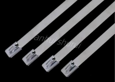 China 4.5x350mm Stainless Steel Cable Tie 304 Reusable Metal Zip Wire for Binding for sale