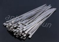 China OEM High Temperature 304 Stainless Cable Tie SS Binding Wire White Black for sale