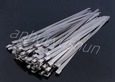 China 304 Stainless Steel Cable Tie 4.5x150mm Self-Locking Reusable Buckle Type for Wire Binding for sale