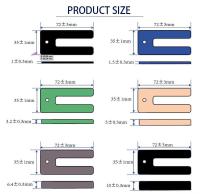 China Plastic Horseshoe Shim 1/16 Thickness 32mm Width 48mm Length for Shimming for sale