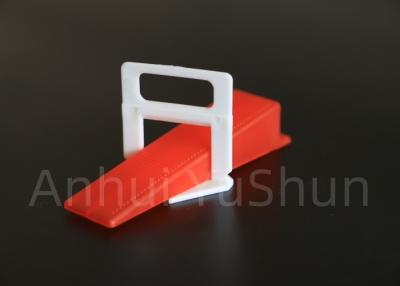 China Black 1.0mm Tile Leveling Clips And Wedges Spacers For Flooring Plastic for sale