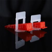China 2mm Red Color Tiles Leveler Clips Tile Leveling System Tile Accessories Clips Construction Tools for sale