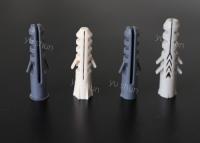 China M14 Gray Plastic Expansion Wall Plug Screw for Tubing 75mm Length PE Material for sale