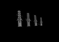 China Plastic Wall Plug Screw 10x45mm Heavy Duty Wall Anchor for Secure Mounting 32mm Length for sale