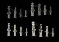 China Self Tapping Nylon Plastic Wall Screw Plug 7mmx35mm for sale