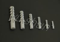 China Dark Grey Asymmetric Expansion Plastic Wall Plug 7mm 10mm Custom Sizes for Secure Fastening for sale