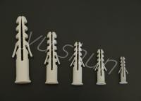 China Plastic Expand Nails with Screw 6mm S6 Light Grey Wall Plug for Drywall Concrete Fixing for sale