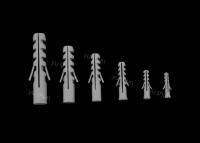 China PP PE Plastic Wall Plug Screw Expand Nails Anchor M6x30mm for sale