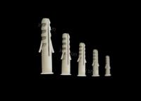 China Plastic Wall Plug Screw Full Expansion 8x40mm PE PP PA for Plasterboard for sale