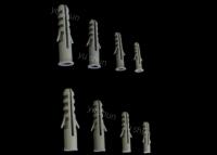 China Plastic Wall Anchor 10x32mm 10x35mm 10x45mm Durable Construction Fastener Plug for sale