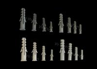 China All Sizes Grey Plastic Wall Plug Screw Expansion Customized Color for sale