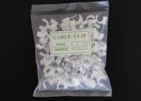 China Plastic Cable Clips 4mm-25mm Indoor Outdoor Cable Management White Black for sale