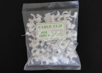 China Plastic Cable Clips 4mm-25mm Indoor Outdoor Cable Management White Black for sale