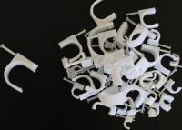 China Round PE Plastic Wire Harness Clips Electrical Cable Clamps 28mm for sale