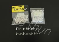 China PE Plastic Cable Clips 26mm Wire Fixing Holder High Elasticity Impact Resistant for Indoor Wiring for sale
