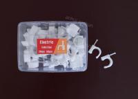 China 10mm Nail Coaxial Plastic Cable Clips for sale