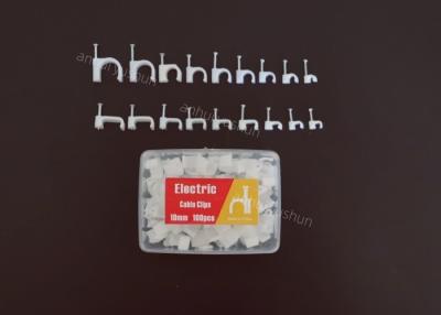 China 4mm-14mm Square Nylon Plastic Wire Clips Clamps White Grey Black for sale