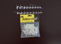 China White Polyester Harness Plastic Cable Clip 22mm for Wire Fixing for sale