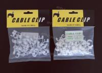 China Plastic Cable Clips 4mm-25mm PP Cable Management Clips White Black for sale