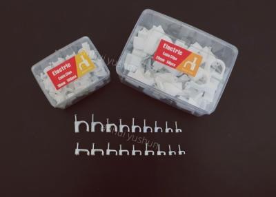 China Black Nylon Plastic Ethernet Cable Nail Clips Coaxial Cable Tacks 8mm for sale