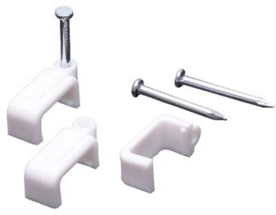 China Plastic Cable Clips 4mm-25mm PP Cable Management Clips White Black for sale