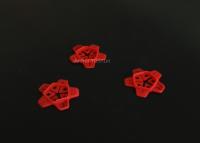 China 2MM Red Ceramic Tile Leveling Clips Spacers For Floor Positioning for sale