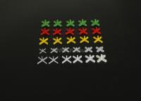 China 8mm Green PP Tile Spacer Ceramic Tile Levelling Cross for Floor Wall 100pcs per Bag for sale