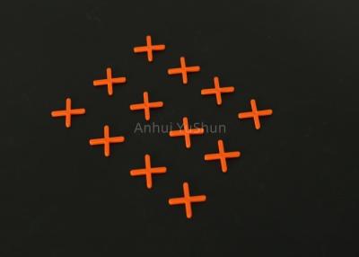 China PP Tile Spacer Cross 1mm to 10mm for Floor Wall Leveling Orange Color 100pcs Bag for sale