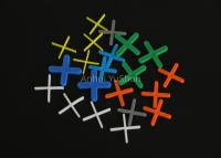 China Blue Wall Floor Ceramic Tile Dividers Cross Spacers 5mm for sale
