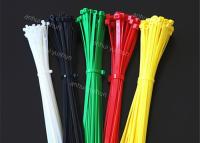 China UL94V-2 Flame Retardant Nylon 66 Cable Ties 18lbs Tensile Strength 100pcs per Bag for sale
