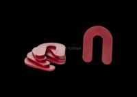 China Plastic Horseshoe Shim For Precision Adjustment Length 48mm Width 32mm for sale