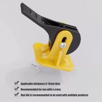 China 4mm Black Adjustable Ceramic Tile Leveling Clips And Wedges System Plastic Lock for sale
