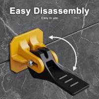 China 4mm Black Adjustable Ceramic Tile Leveling Clips And Wedges System Plastic Lock for sale