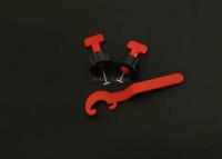 China PP Tile Leveling Spacers 1.5mm for Floor Tile Seam Alignment Red Color for sale