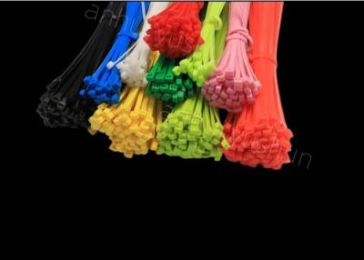 China Clear Nylon 66 Self Locking Cable Ties 100mm 2.5mm Width 18lb Tensile Strength for sale