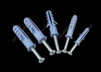 China 8mm Plastic Wall Plug Screws OEM Pp Or Pe Material Use For Wall for sale