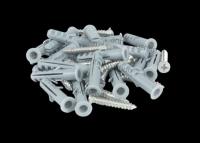 China 8mm Plastic Wall Plug Screws OEM Pp Or Pe Material Use For Wall for sale