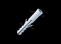 China Plastic Wall Anchor 45mm White Grey Expansion Plug Screw for Concrete Brick for sale